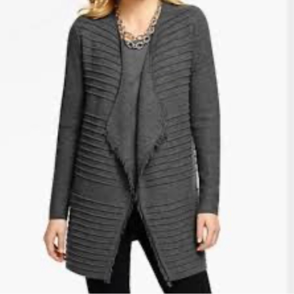 Talbots Merino Wool Fringe Cardigan - Gem
